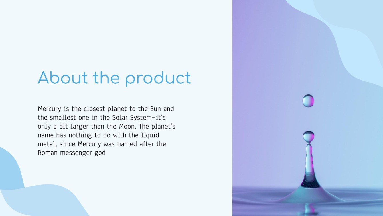 Simple Watery Shapes Style MK Campaign | Google Slides & PPT