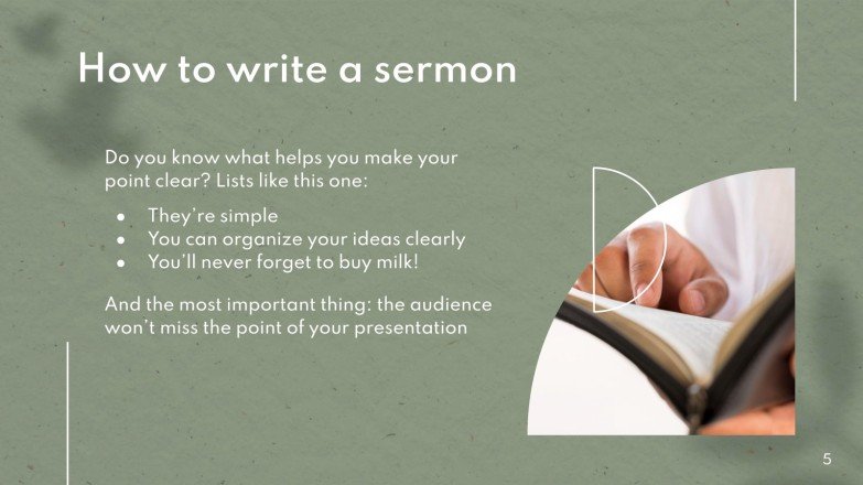 Sermons for Pastors | Google Slides & PowerPoint