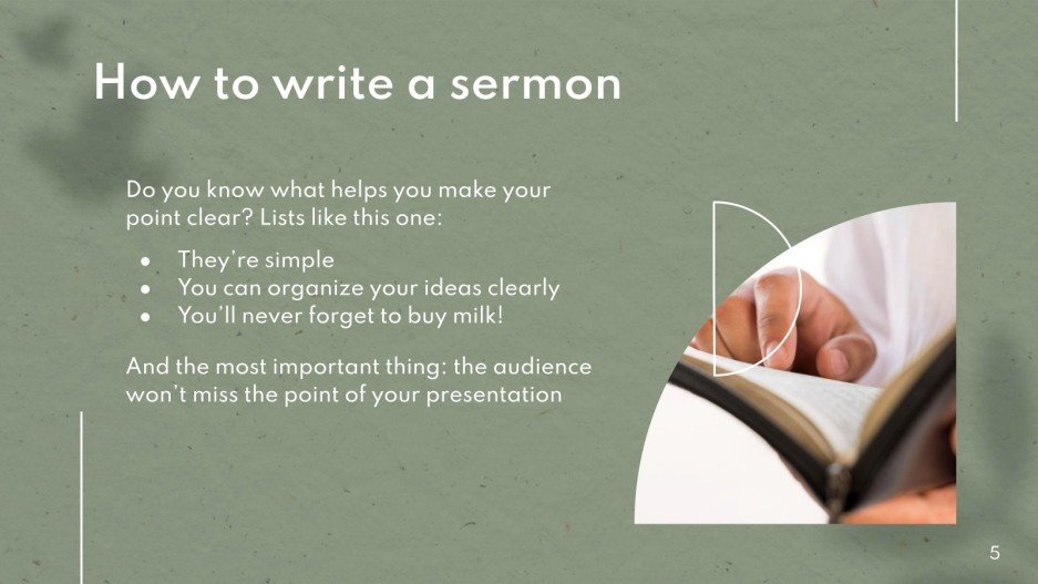 Sermons for Pastors | Google Slides & PowerPoint