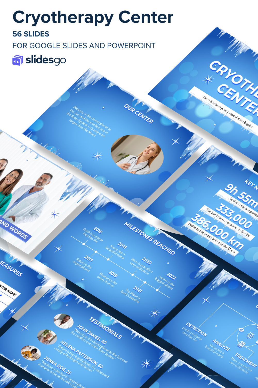 Cryotherapy Center | Google Slides & PowerPoint template