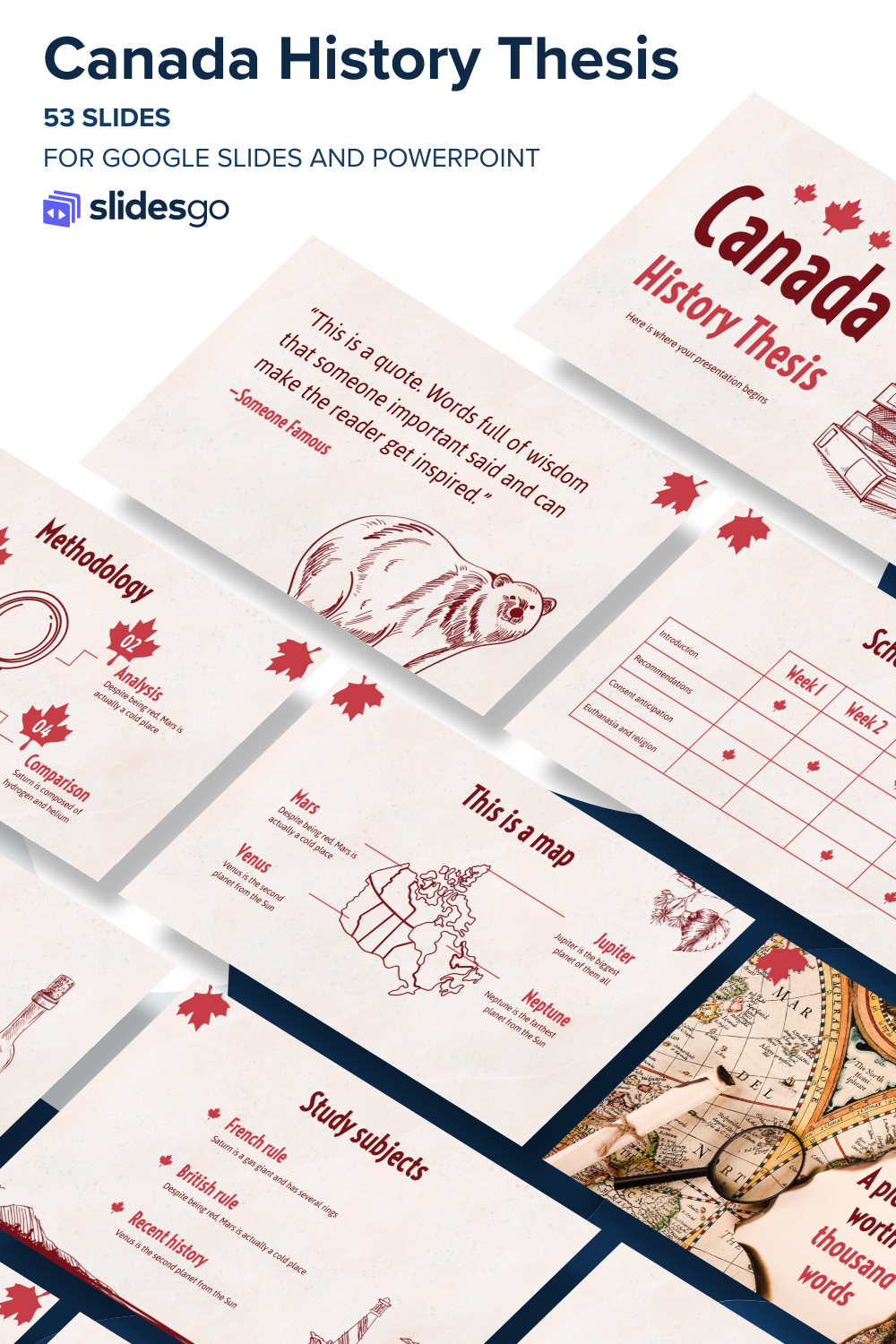 Canada History Thesis | Google Slides & PowerPoint