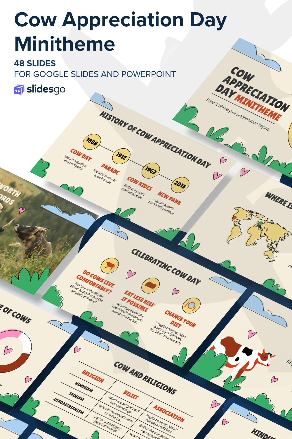 Cow Appreciation Day Minitheme | Google Slides & PowerPoint