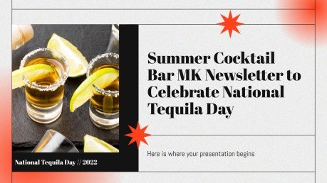 Summer Cocktail Bar MK Newsletter for National Tequila Day