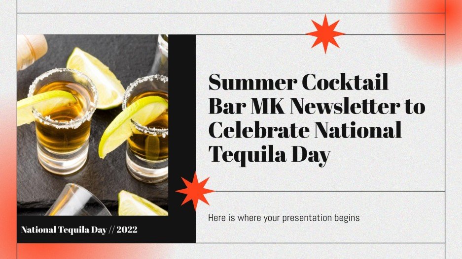 Summer Cocktail Bar MK Newsletter for National Tequila Day