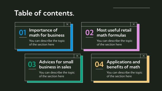 Business Math for Sales Forecasting | Google Slides & PPT