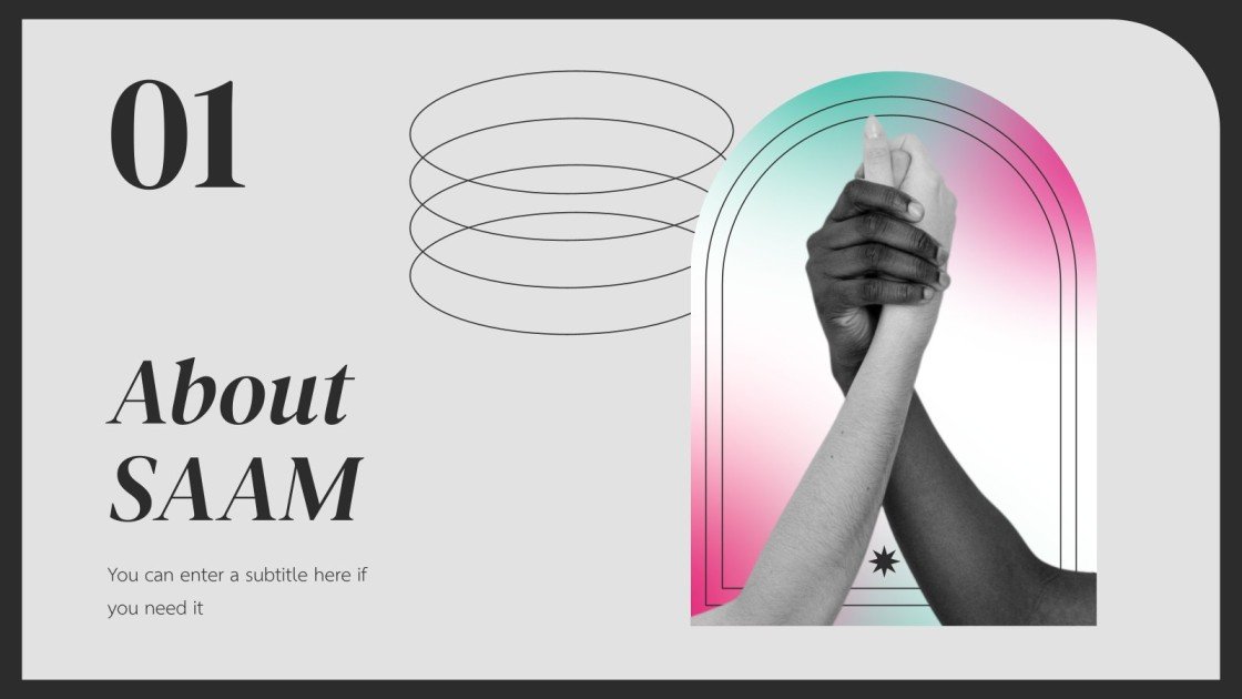 Sexual Assault Awareness Month (SAAM) | Google Slides & PPT