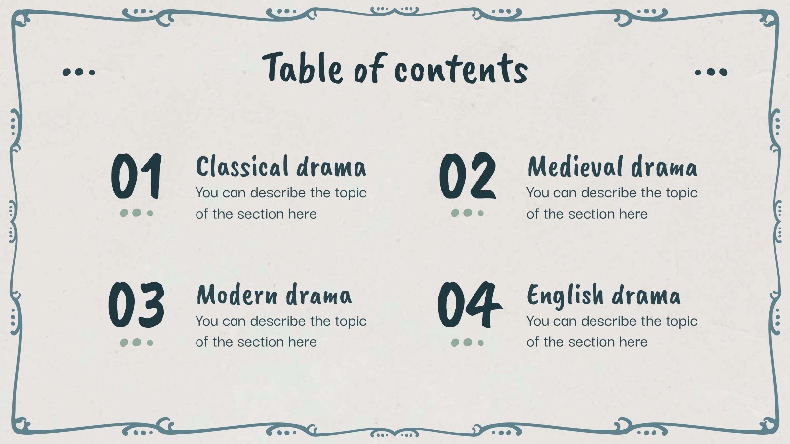 History of Drama Class | Google Slides & PowerPoint template