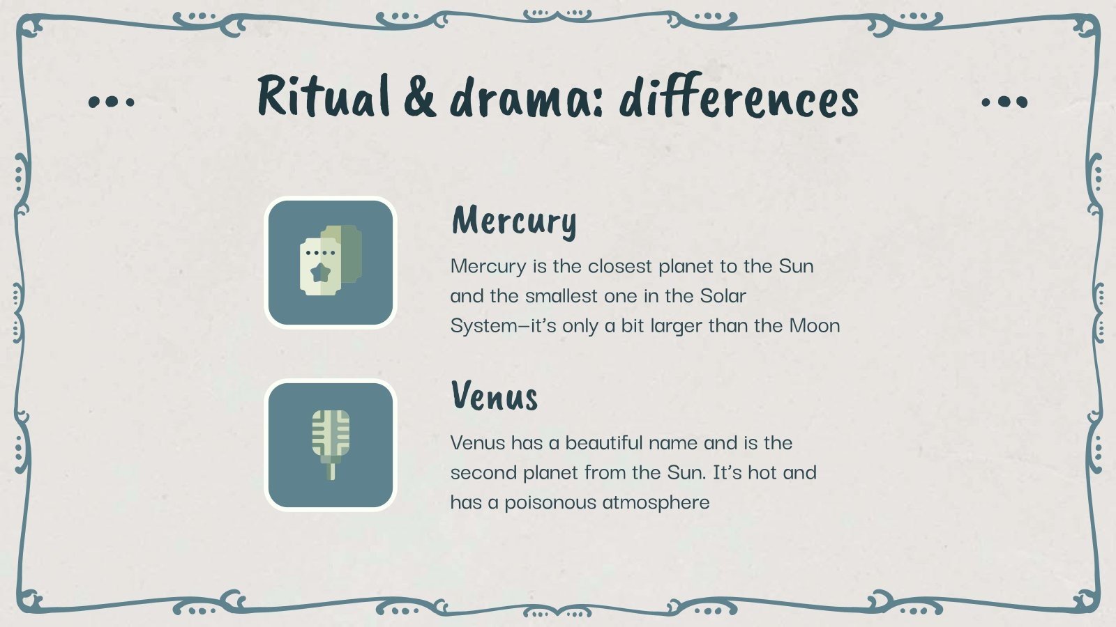 History of Drama Class | Google Slides & PowerPoint template