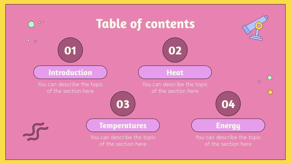 Middle School - 8th Grade: Temperatures and Heat | Google Slides