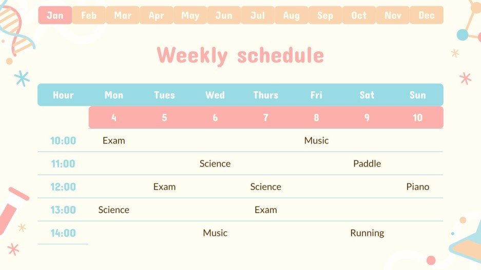 Pastel Palette Style Chemistry Planner for High School
