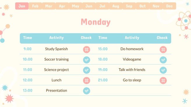 Pastel Palette Style Chemistry Planner for High School