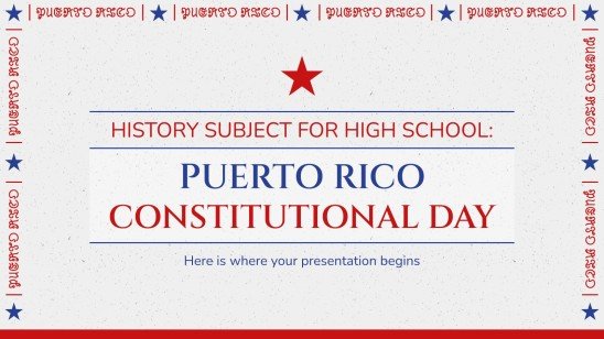 Free Google Slides and PowerPoint templates about Puerto Rico