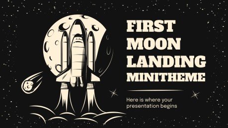 Free themes about the Moon for Google Slides & PowerPoint