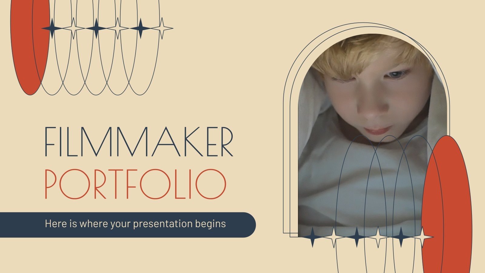 Filmmaker Portfolio | Google Slides & PPT