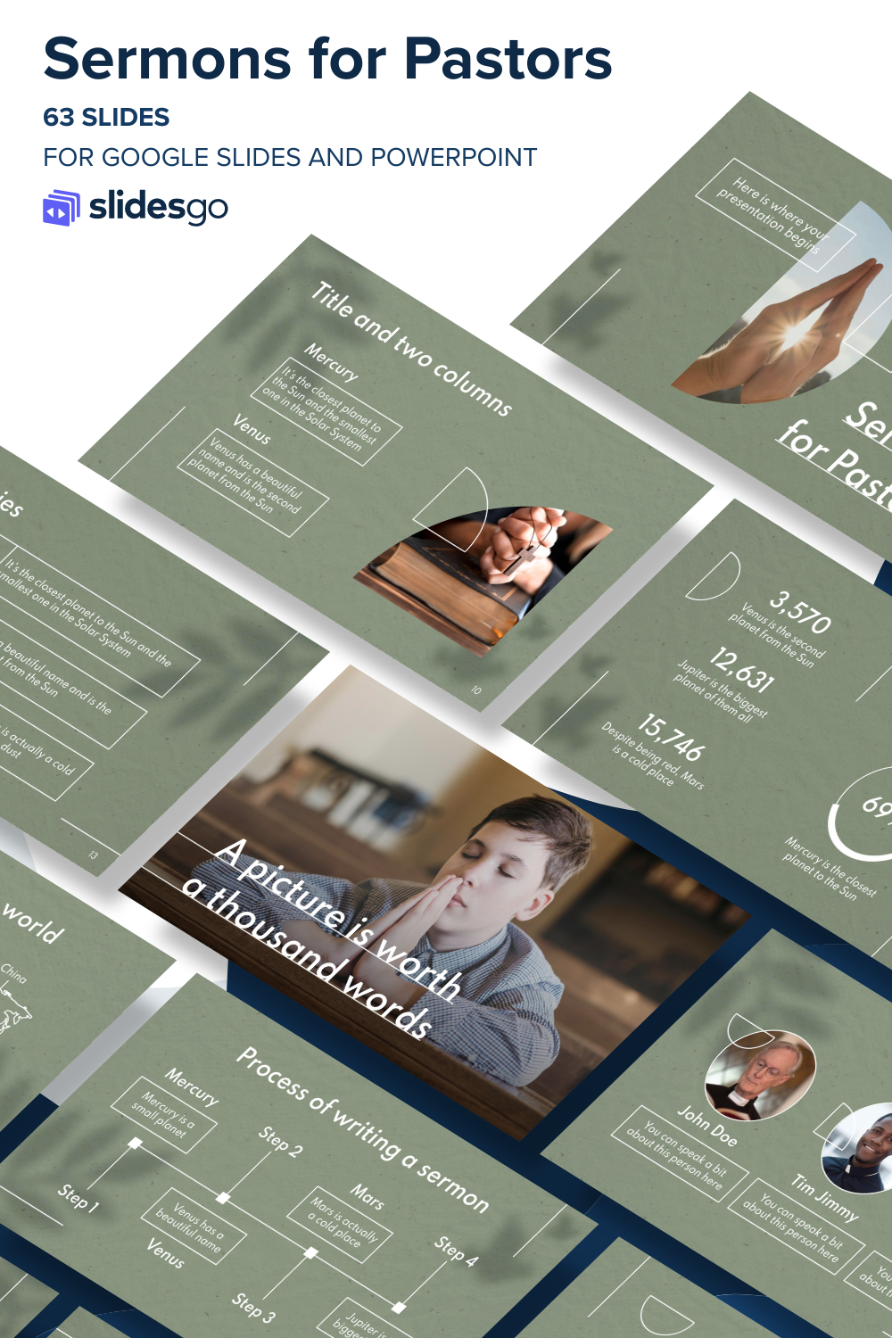 Sermons for Pastors | Google Slides & PowerPoint