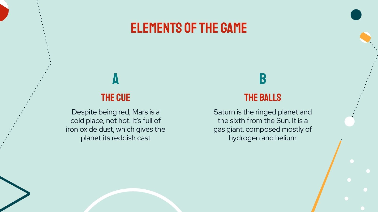 Pool Table Tricks! | Template for Google Slides & PowerPoint