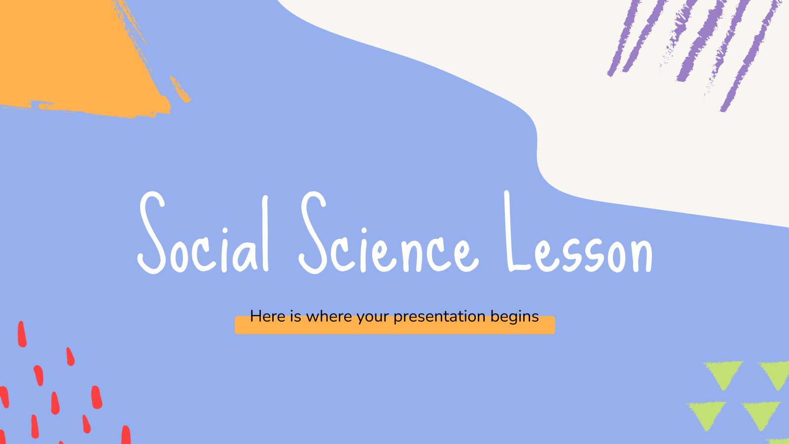 Social Science Lesson Google Slides PowerPoint Template