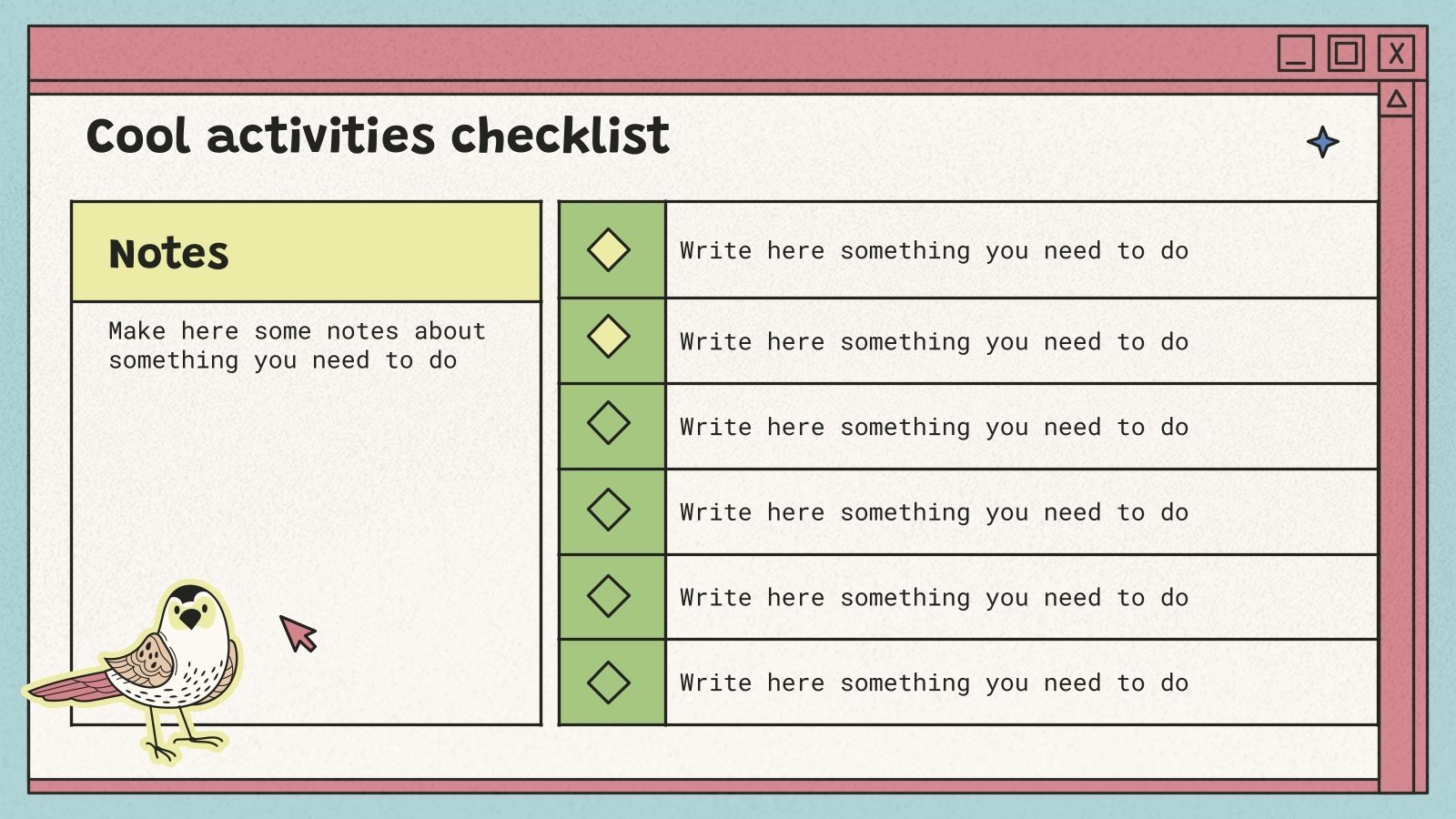 My Feathered Friend Infographics | Google Slides & PPT