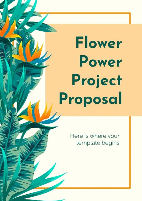 Flower Power Project Proposal | Google Slides & PPT theme