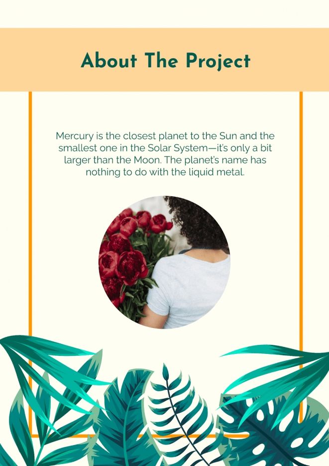 Flower Power Project Proposal | Google Slides & PPT theme