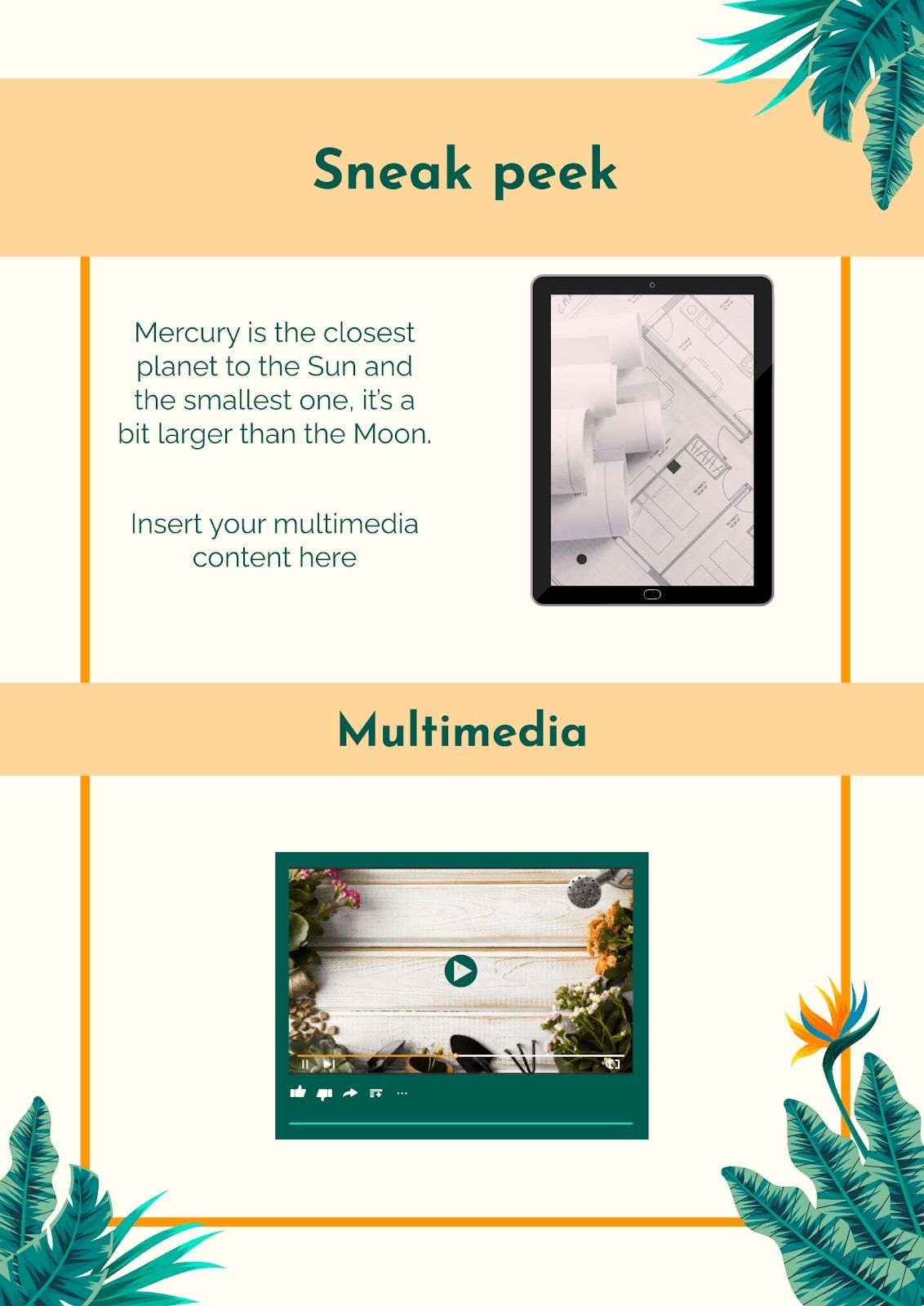 Flower Power Project Proposal | Google Slides & PPT theme