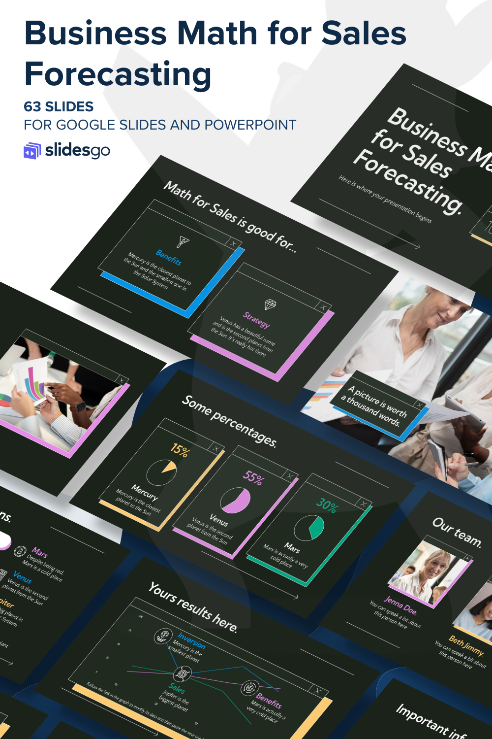 Business Math for Sales Forecasting | Google Slides & PPT