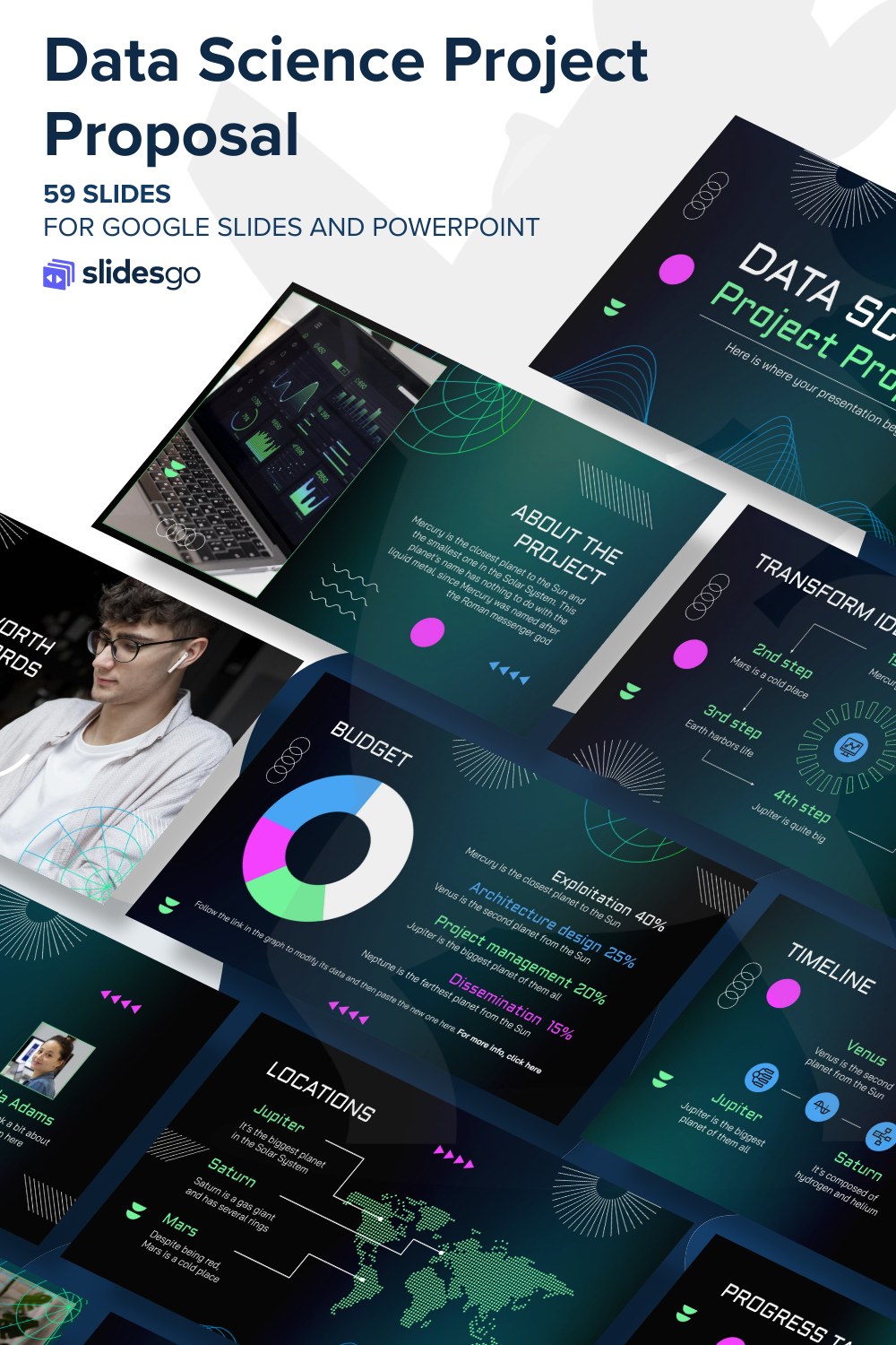 Data Science Project Proposal Google Slides PowerPoint