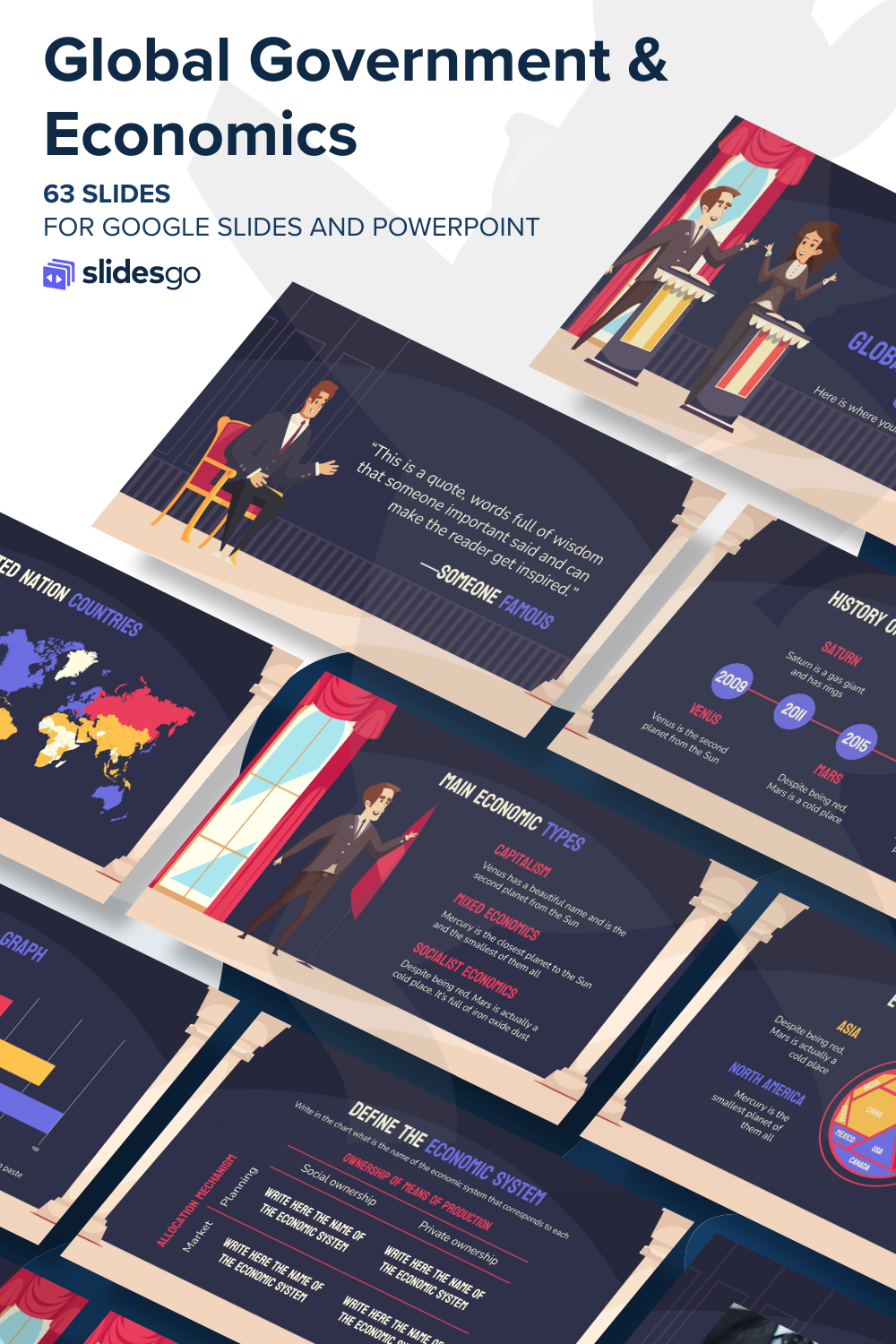 Social Studies: Global Government & Economics | Google Slides