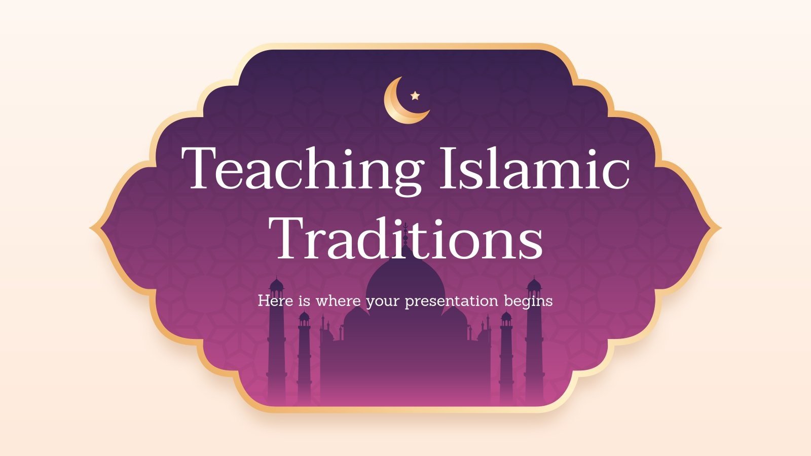 Kostenlose Vorlagen zum Thema Islam für Google Slides und PPT