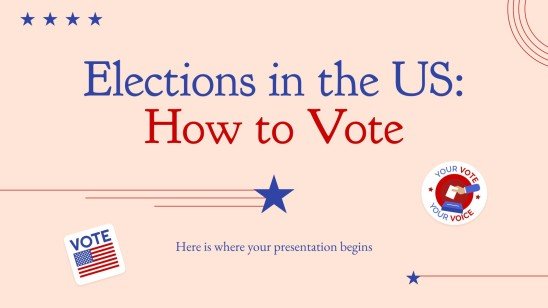 Modèles gratuits sur les élections pour Google Slides et PPT