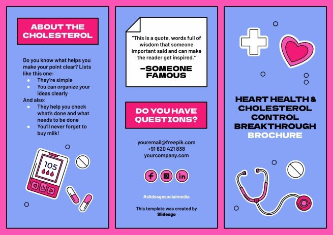 Heart Health & Cholesterol Control Breakthrough Brochure
