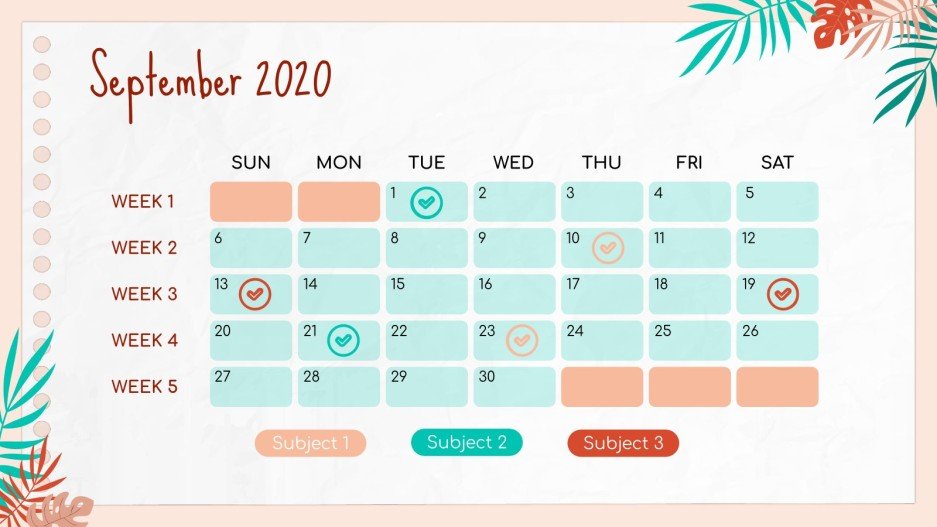 Studying Organizer Google Slides theme & PowerPoint template