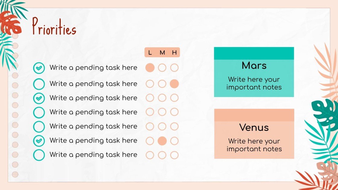Studying Organizer Google Slides theme & PowerPoint template