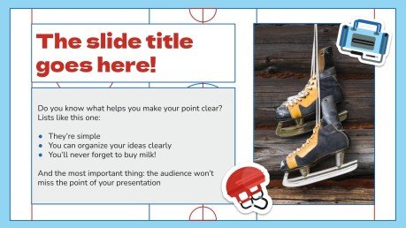 Atelier sur les bases du hockey sur glace | Google Slides