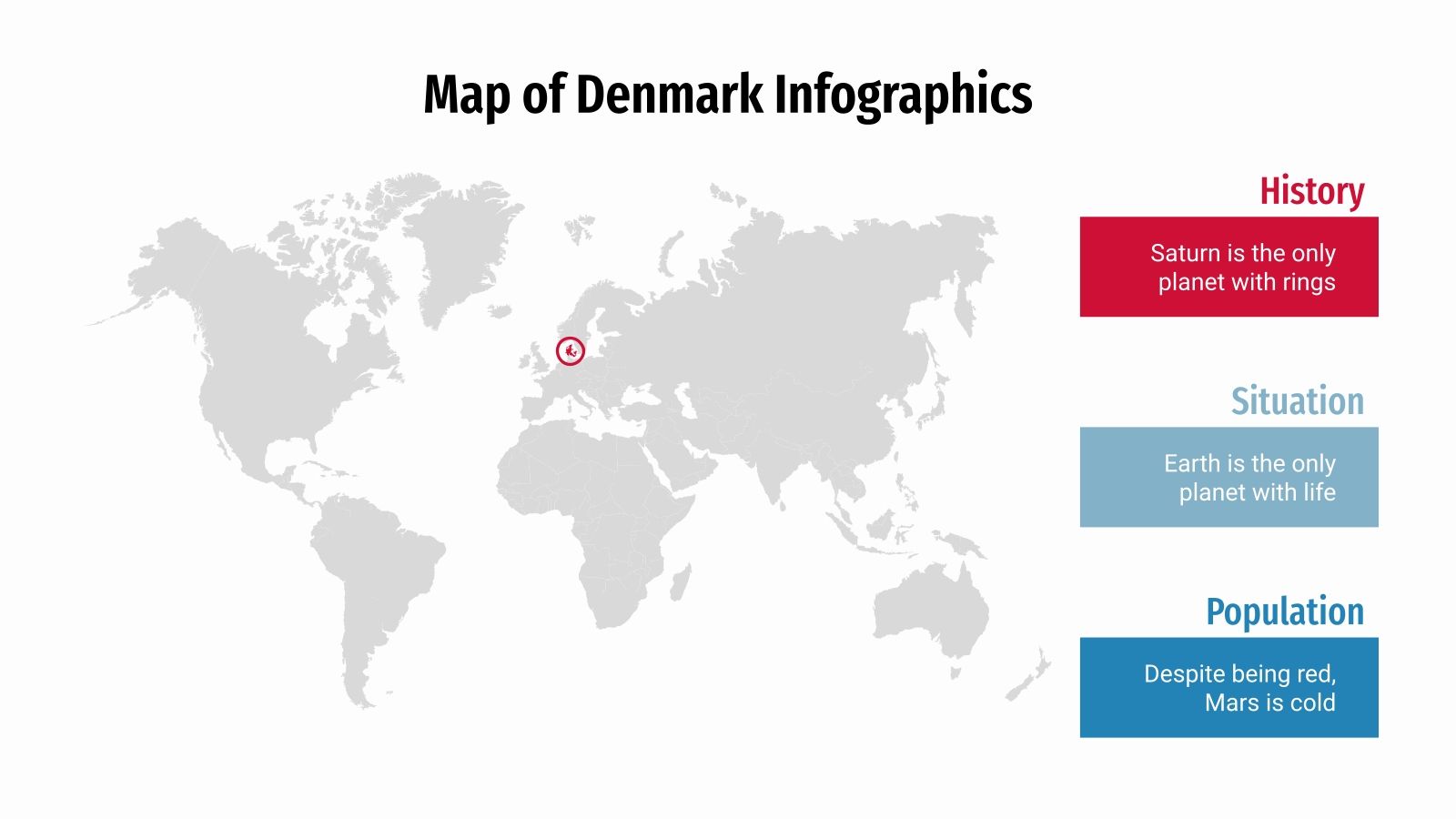 Map of Denmark Infographics for Google Slides & PowerPoint