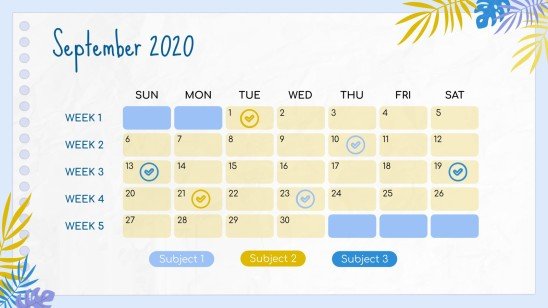 Studying Organizer Google Slides theme & PowerPoint template
