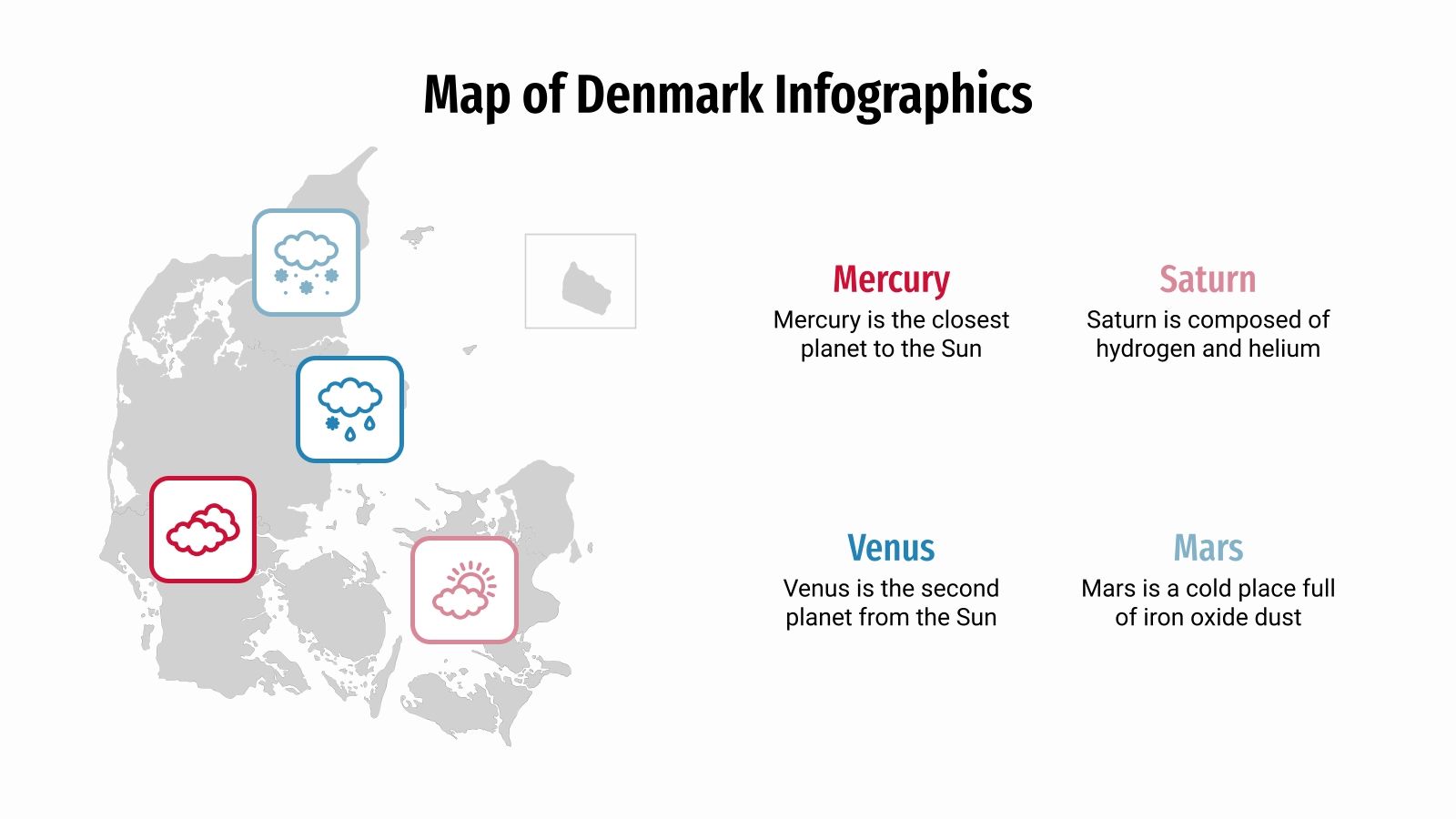 Map of Denmark Infographics for Google Slides & PowerPoint