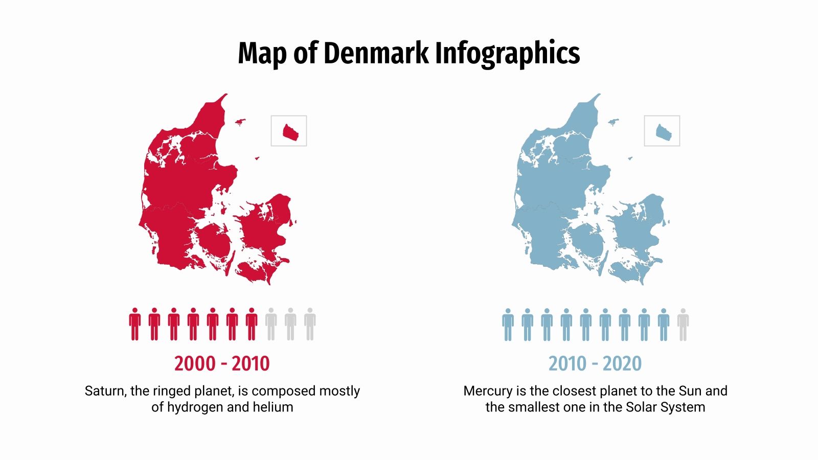 Map of Denmark Infographics for Google Slides & PowerPoint