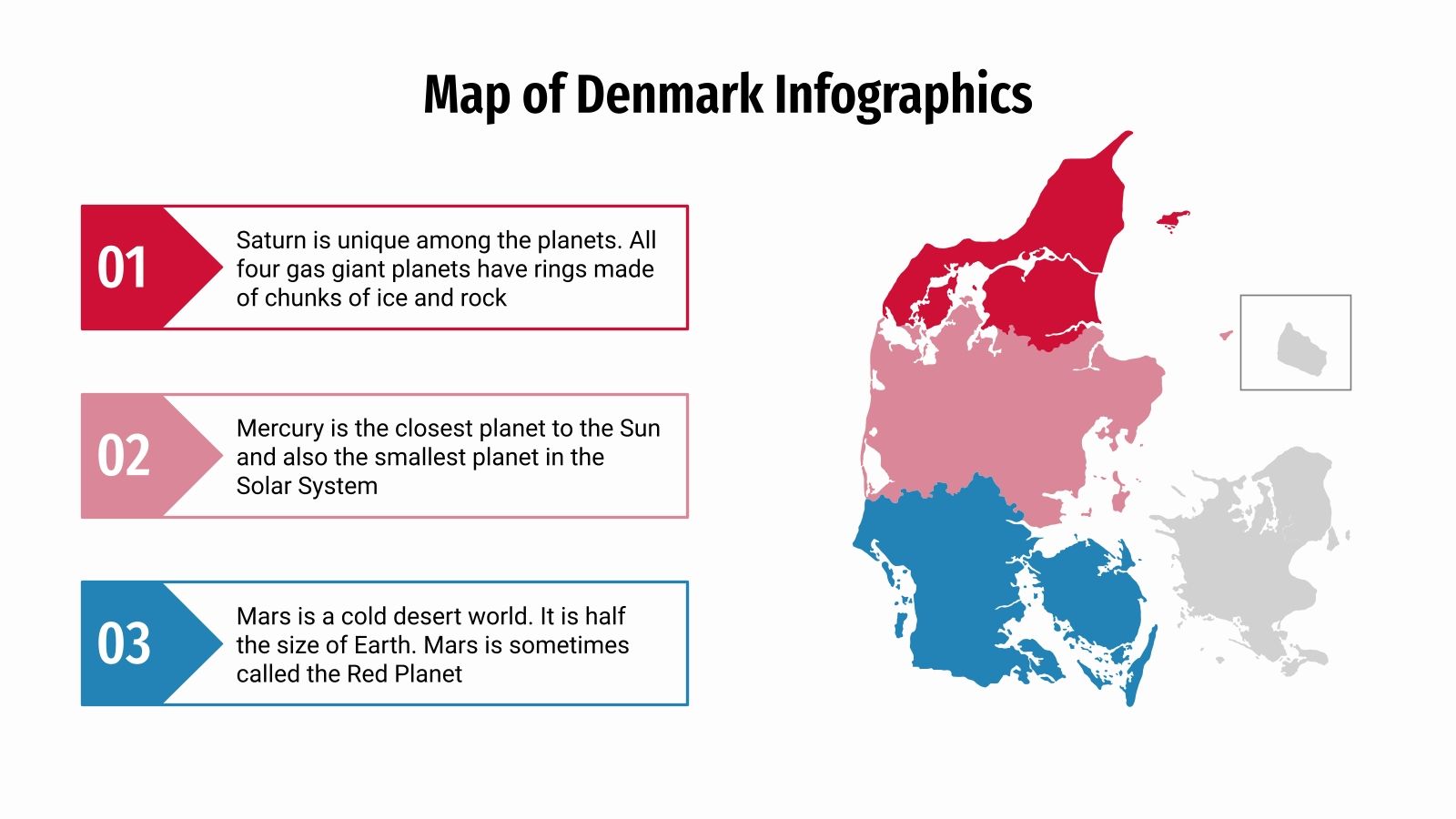 Map of Denmark Infographics for Google Slides & PowerPoint