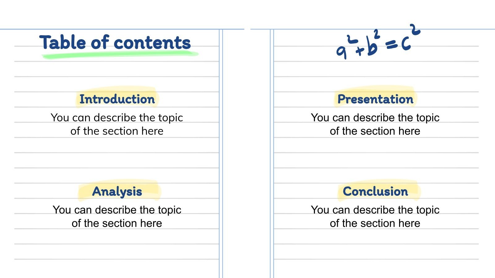 Online Notebook Google Slides theme and PowerPoint template