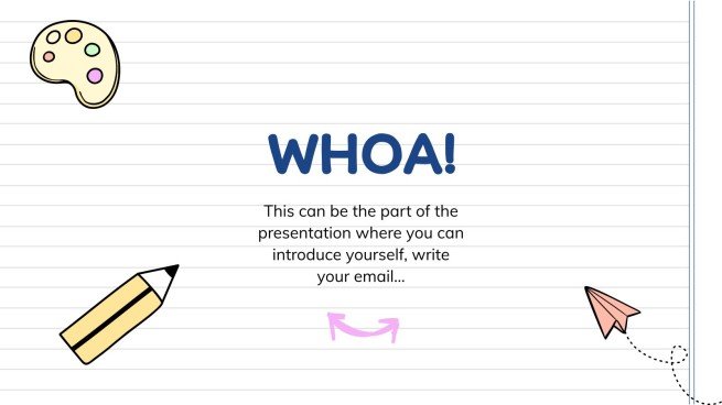 Online Notebook Google Slides theme and PowerPoint template