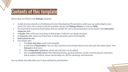 Professional Career Development | Google Slides & PPT theme