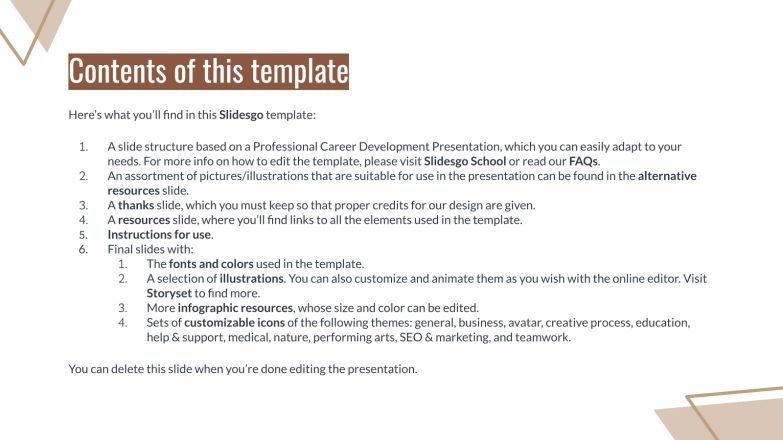 Professional Career Development | Google Slides & PPT theme
