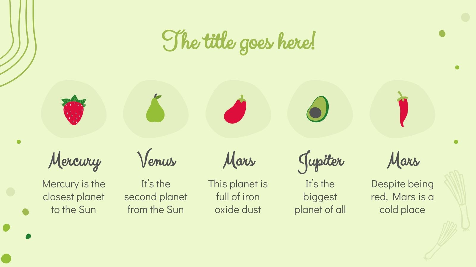 National Celery Month | Google Slides & PowerPoint theme