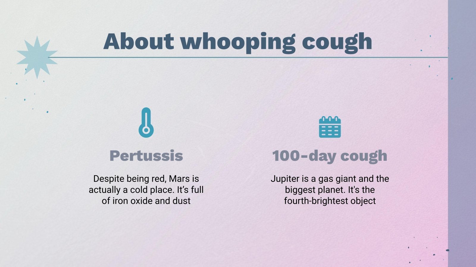 Whooping Cough (Pertussis) Disease I Google Slides & PPT