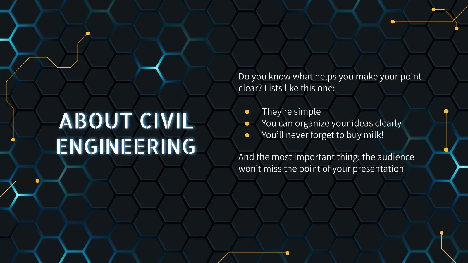 Engineering Major: Civil Engineering | Google Slides & PPT