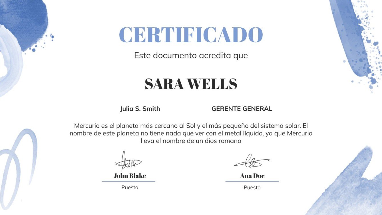 Watercolor Certificates | Google Slides & PowerPoint template