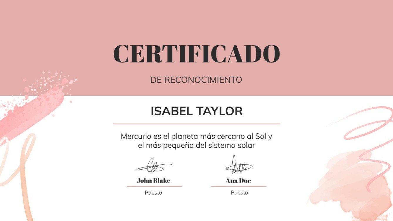 Watercolor Certificates | Google Slides & PowerPoint template