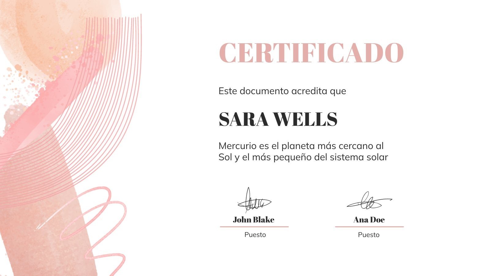 Watercolor Certificates | Google Slides & PowerPoint template