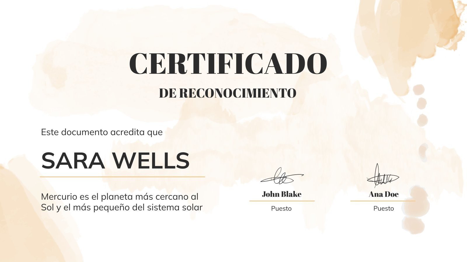 Watercolor Certificates | Google Slides & PowerPoint template